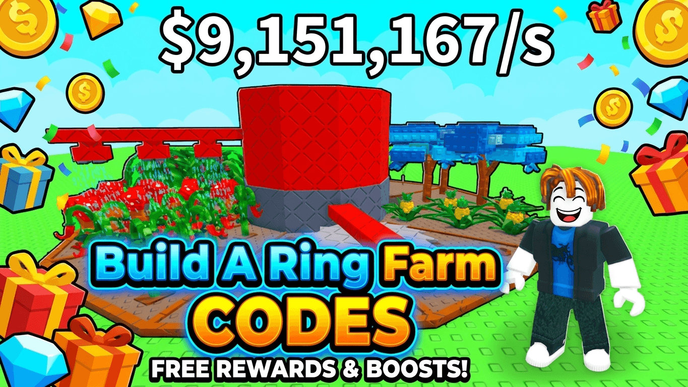 Build A Ring Farm Codes (June 2026) - RoCodes