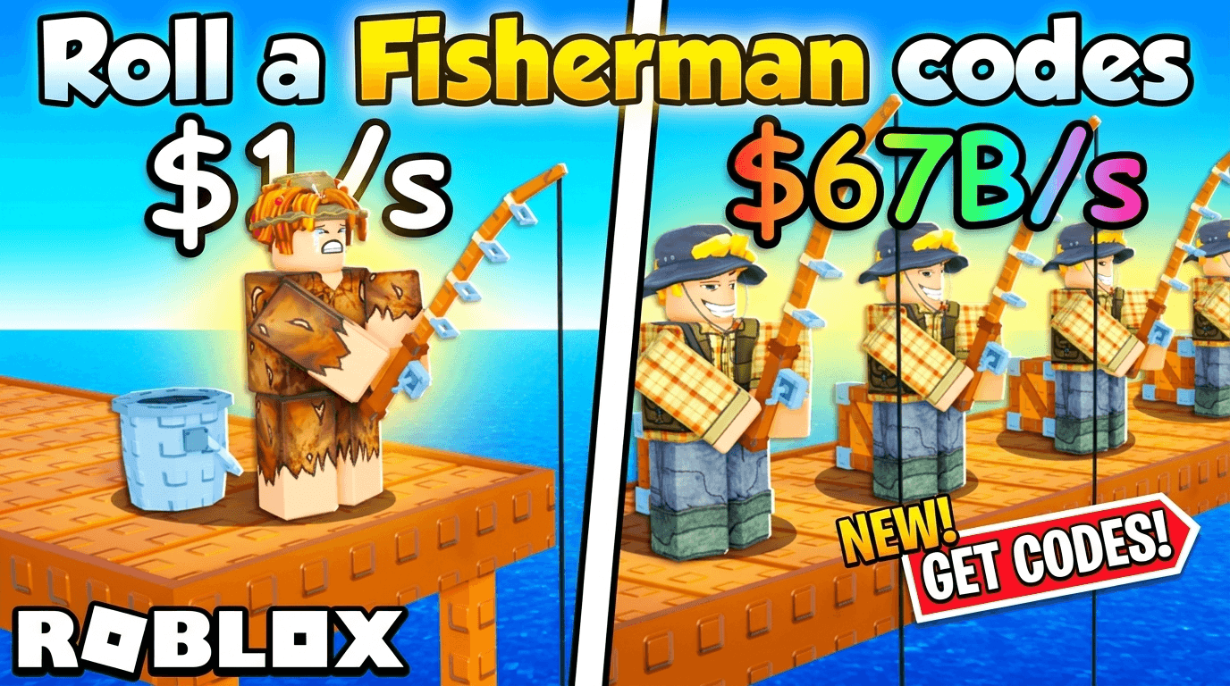 Roll a Fisherman Codes October 2026 - RoCodes