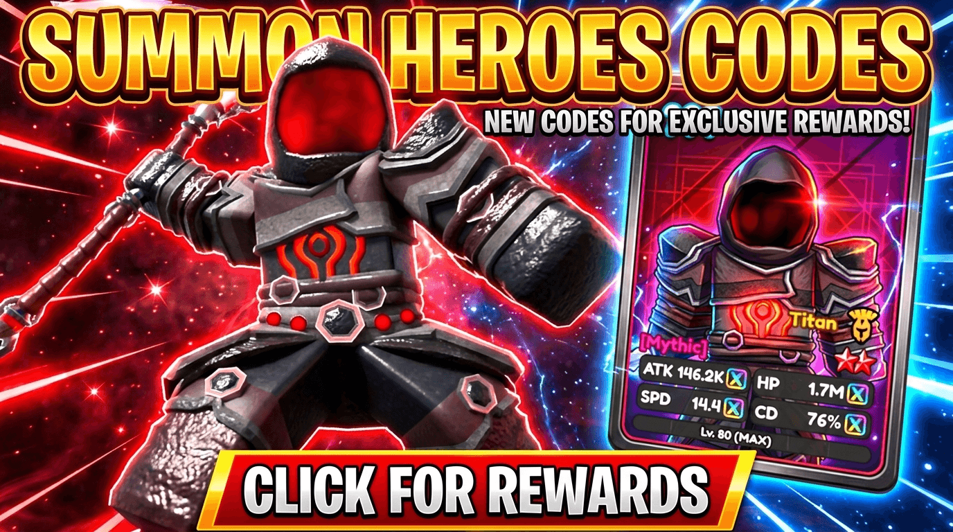 Summon Heroes Codes (June 2026) - RoCodes
