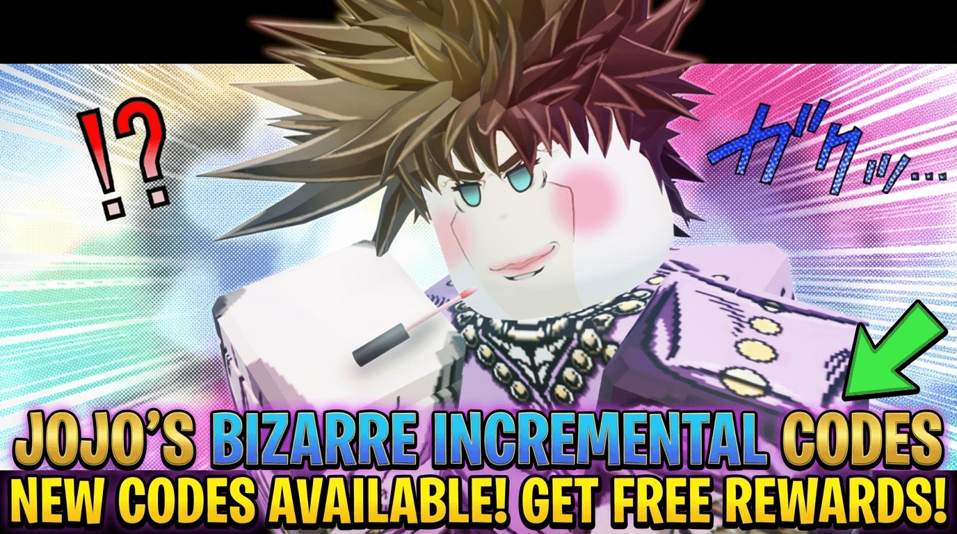 JoJo's Bizarre Incremental Codes (June 2026) - RoCodes