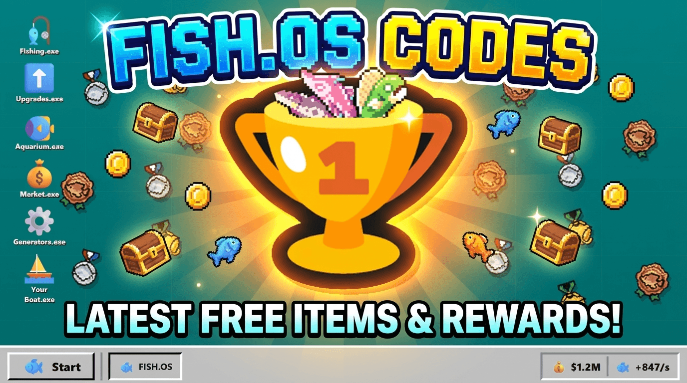 FISH.OS Codes | 4 Active Codes for June 2026 - RoCodes